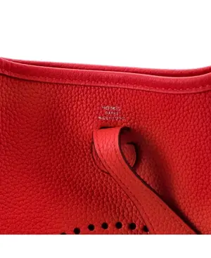 Hermès Tpm Evelyne Bag Gen Iii Clemence - Red