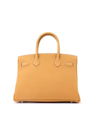 Hermès Birkin 30 Handbag Light Togo With Palladium Hardware - Natural Sable