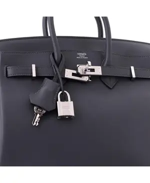 Hermès Birkin 25 Handbag Grey Swift With Palladium Hardware
