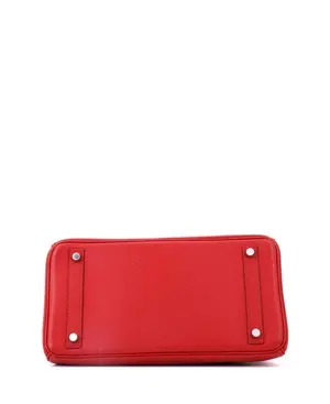 Hermès Birkin 25 Handbag Red Epsom With Palladium Hardware - Rouge Garance