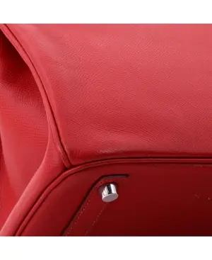 Hermès Birkin 25 Handbag Red Epsom With Palladium Hardware - Rouge Garance