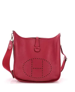 Hermès Pm Evelyne Bag Gen Iii Clemence - Pink