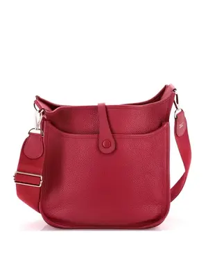 Hermès Pm Evelyne Bag Gen Iii Clemence - Pink