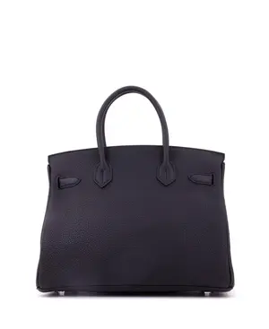 Hermès Birkin 30 Handbag Black Togo With Palladium Hardware - Noir