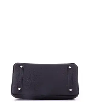 Hermès Birkin 30 Handbag Black Togo With Palladium Hardware - Noir