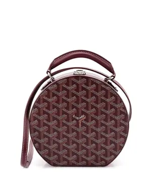 Goyard Alto Hatbox Bag Coated Canvas - Burgundy