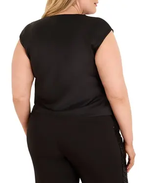 NIC+ZOE Drape Neck Day Gloss Tee