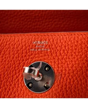 Hermès 26 Lindy Bag Clemence - Orange