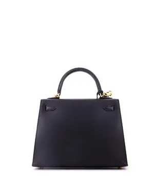 Hermès Kelly 25 Handbag Black Epsom With Gold Hardware - Noir