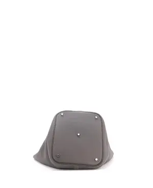 Hermès Gm Picotin Lock Bag Clemence - Gray