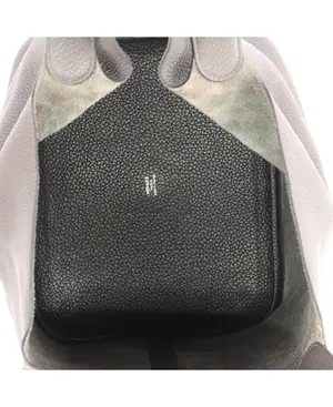 Hermès Gm Picotin Lock Bag Clemence - Gray