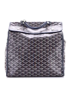 Goyard Saint Leger Briefcase Backpack Coated Canvas - Blue