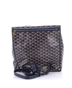 Goyard Saint Leger Briefcase Backpack Coated Canvas