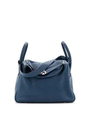 Hermès 30 Lindy Bag Clemence - Blue