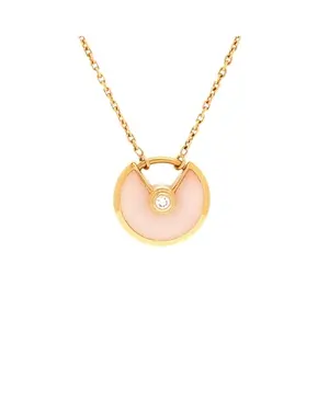 CARTIER Amulette De Pendant Necklace - Pink