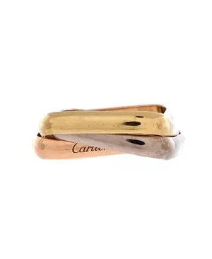 CARTIER Medium Trinity Cushion Ring 18k Tricolor - Gold