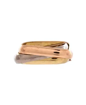 CARTIER Medium Trinity Cushion Ring 18k Tricolor