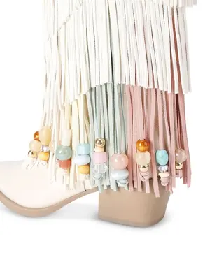 Kurt Geiger Embellished Fringe Cowboy Boots
