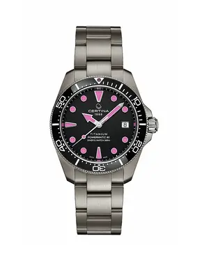CERTINA Ds Action Watch, 38mm - Black/pink