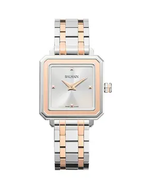 Balmain Eirini Square Watch, 26mm - Silver