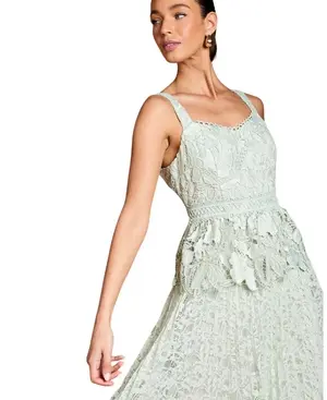 Coast Lace Peplum Midi Dress