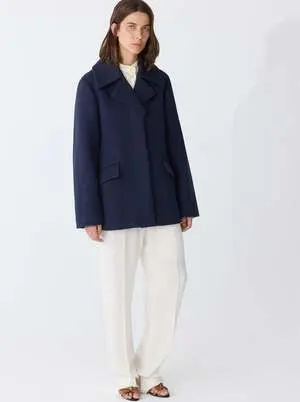 CALLAS MILANO Lucky" Peacoat With Waisted Silhouette