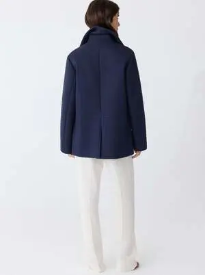 CALLAS MILANO Lucky" Peacoat With Waisted Silhouette