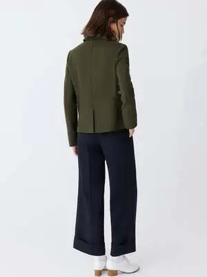 CALLAS MILANO Double-breasted Felt Wool Jacket