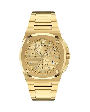Versace Tolomeo Chrono Bracelet Watch, 40mm X 49mm - Gold