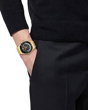 Versace Greca Reaction Gmt Bracelet Watch, 41mm
