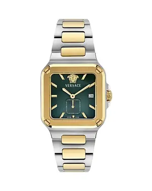 Versace Greca Edge Bracelet Watch, 38mm X 49mm - Two Tone