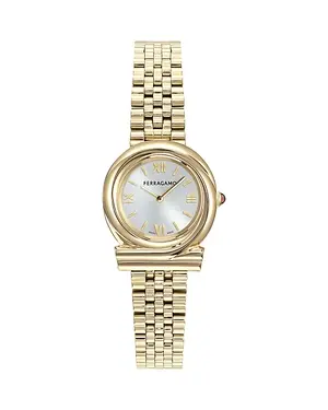 FERRAGAMO Gancini Twisted Bracelet Watch, 28mm - Gold