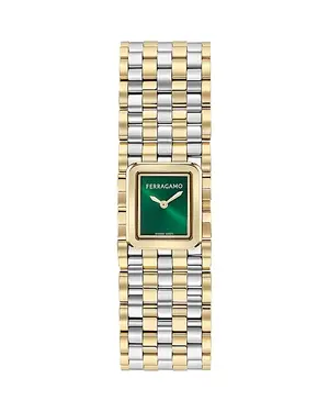 FERRAGAMO Manchette Bracelet Watch, 19mm X 22mm - Two Tone
