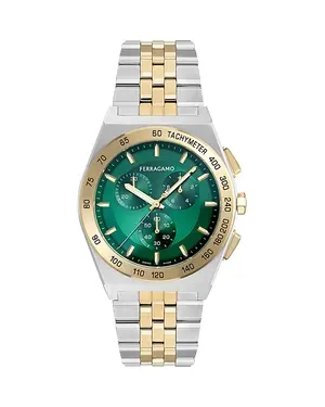 FERRAGAMO Vega New Chronograph, 42mm - Two Tone