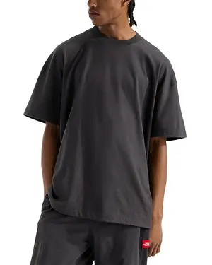 The North Face Oversized Fit Tnf Red Box Graphic Short Sleeve Tee - Obsidian