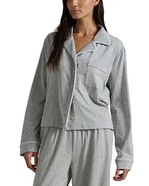 Polo Ralph Lauren Long Sleeve Long Pajama Set - Heather Grey