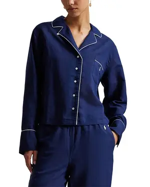 Polo Ralph Lauren Long Sleeve Long Pajama Set - Navy