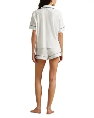 Polo Ralph Lauren Short Sleeve Pajama Set - White Cloud