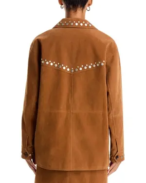 3.1 Phillip Lim Studded Faux Suede Western Jacket