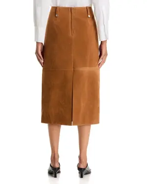 3.1 Phillip Lim Studded Faux Suede Midi Skirt