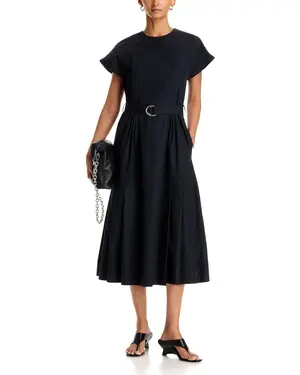 3.1 Phillip Lim Pleated Poplin Midi Dress