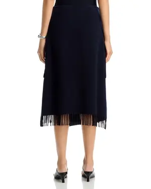 3.1 Phillip Lim Wool Blend Wrap Skirt
