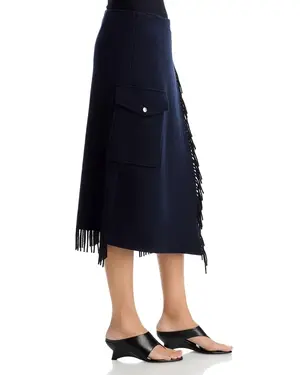 3.1 Phillip Lim Wool Blend Wrap Skirt