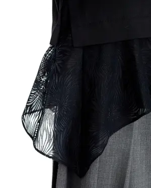 3.1 Phillip Lim Mixed Media Long Sleeve Tee
