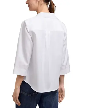 Foxcroft Cleo Johnny Collar Top