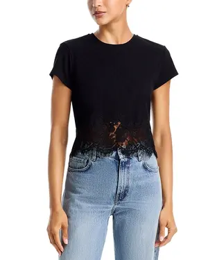 Generation Love Paige Rib Lace Combo Tee