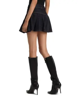 Alice + Olivia Trinity Denim Mini Skirt