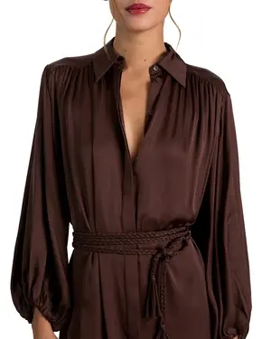 Alice + Olivia Margaux Blouson Sleeve Mini Dress