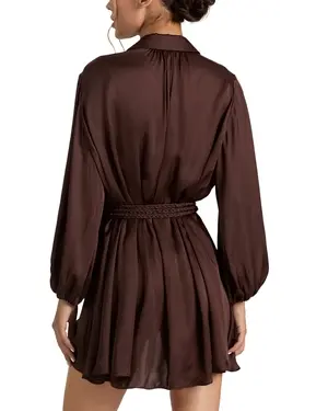 Alice + Olivia Margaux Blouson Sleeve Mini Dress