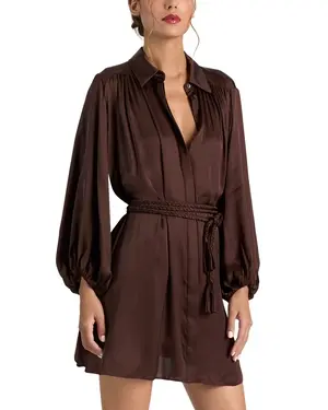Alice + Olivia Margaux Blouson Sleeve Mini Dress